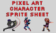 Pixel art charakter-sprite-sheet-animation für 2d-spielkunst rpg maker ...