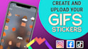 Make you custom gif stickers for your social media by Lalaarpaz | Fiverr