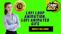 Create lofi loop animation, lofi animated gifs by Hbetahubh8 | Fiverr