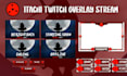 Design itachi twitch overlays stream by Lmehede | Fiverr