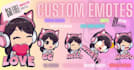 Draw animate emotes, vtuber emote, chibi emote, twitch emote, and sub ...