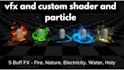 Create unity vfx, video game, game animation, shader, particle system ...