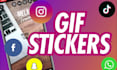 Create stickers animated gifs for instagram stories, facebook, and ...