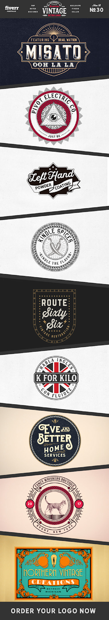 Design an original retro vintage logo by Borydesign